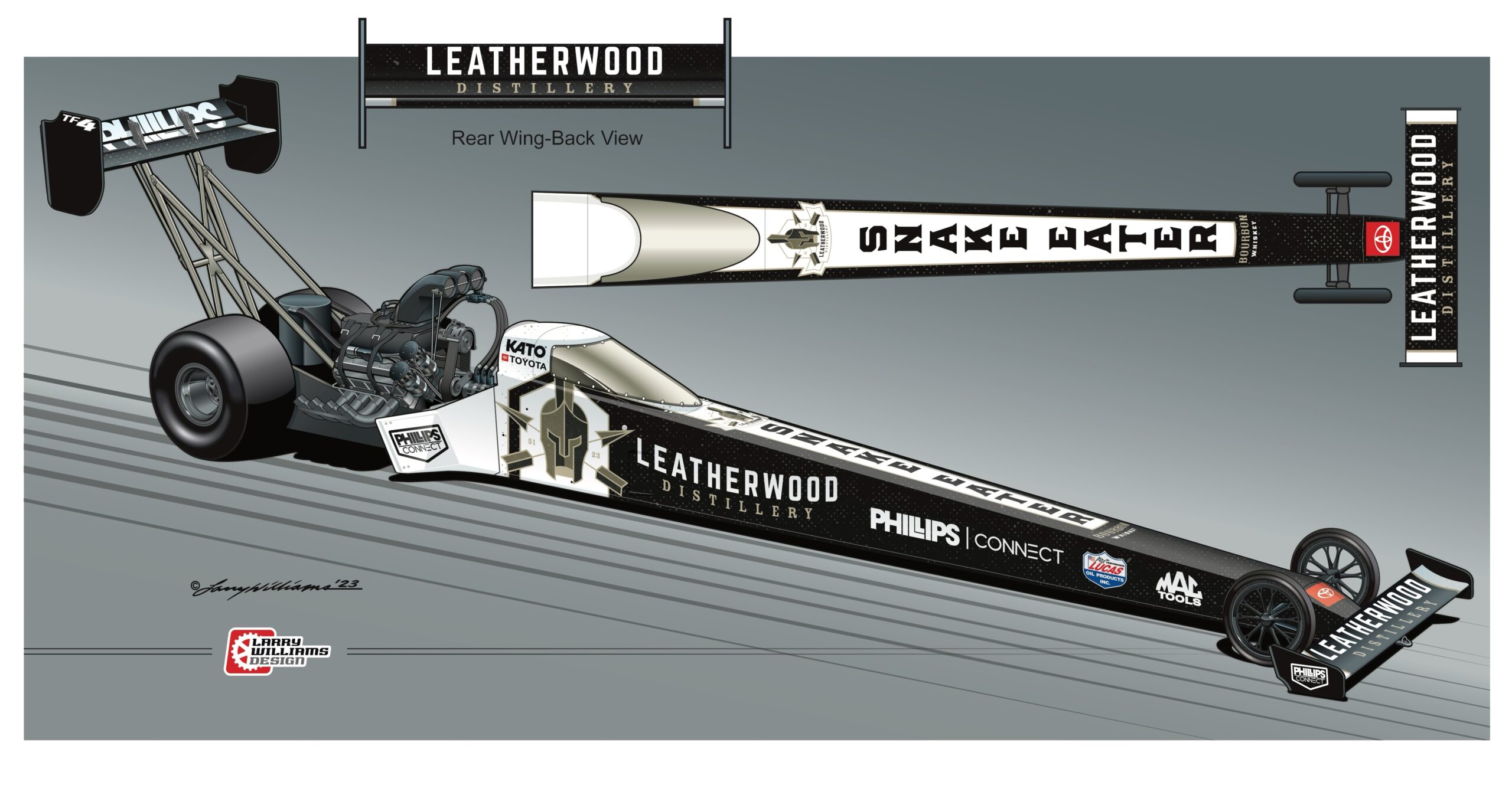 Top Alcohol Dragster Side View